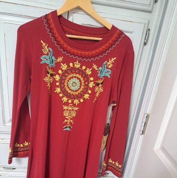 Double D Ranch | Dresses | Nwt Double D Ranch Small Red Dress ...